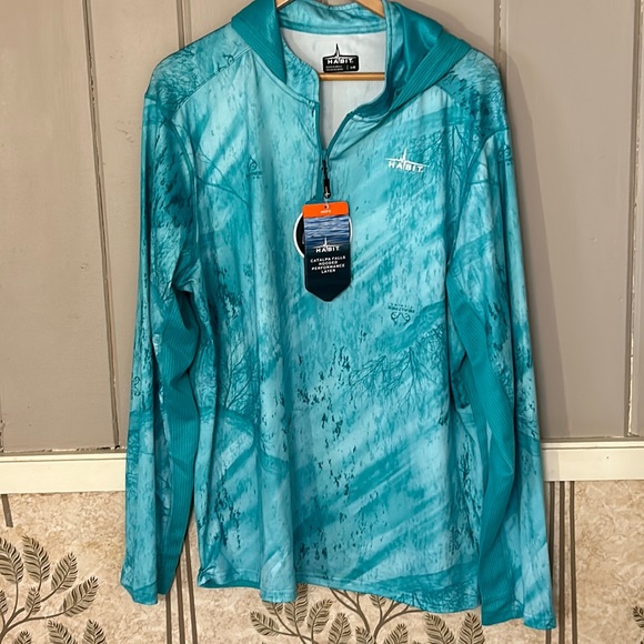 Habit | Jackets & Coats | Nwt Habit L Realtree Fishing Hooded 34 Zip ...